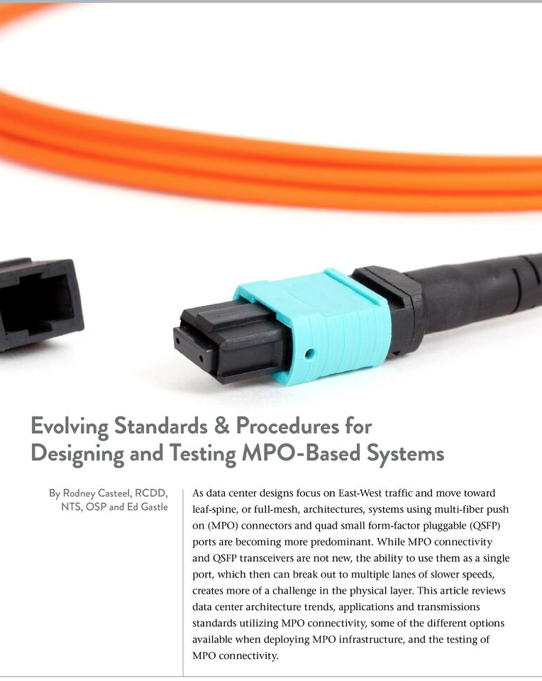 Evolving Standards for Designing & Testing MPO-based Systems - Fiber ...